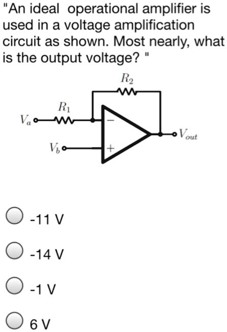 solved an ideal operational amplifier is used in a voltage