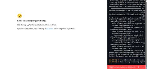 deployment trouble community cloud streamlit