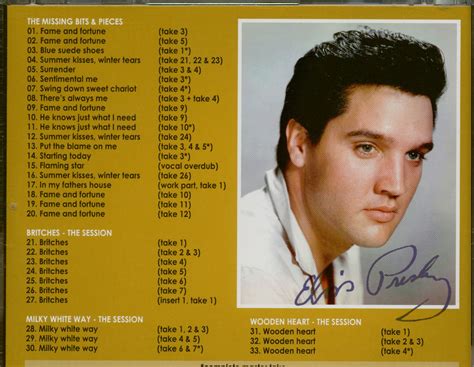 Elvis Songs List