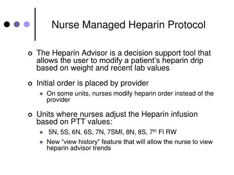 Ppt Nurse Managed Heparin Protocol Powerpoint Presentation Free