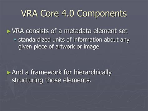 Ppt Visual Resources Association Vra Core Categories Powerpoint