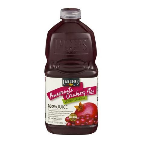 Langers Pomegranate Cranberry Plus 100 Juice 64 Fl Oz Instacart