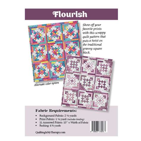 Flourish Pattern Quilting Is My Therapy