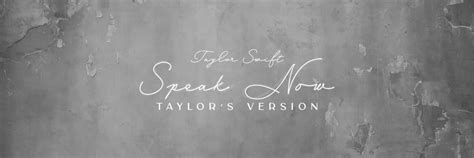 Imaturo Edits Headers Taylor Swift Speak Now Tv Likereblog