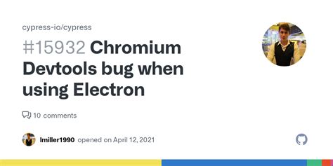 Chromium Devtools Bug When Using Electron · Issue 15932 · Cypress Io