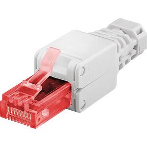 RJ45 44738 Fiche Cat 6 RJ45 Sans Outil Avec Protection Anti Courbure Chez Reichelt Elektronik