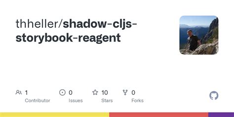 GitHub Thheller Shadow Cljs Storybook Reagent