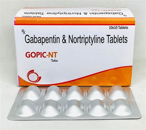 Gopic Nt Gabapentin 400mg Nortriptyline 10mg 10 10 Tablets At ₹ 1650 Box In Panchkula