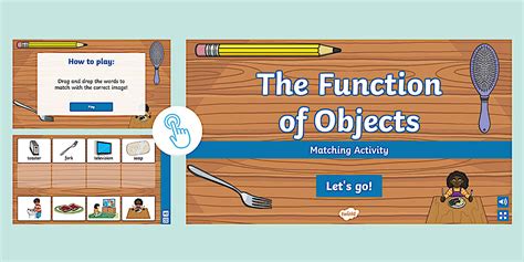 Function Of Objects Interactive Matching Game Twinkl