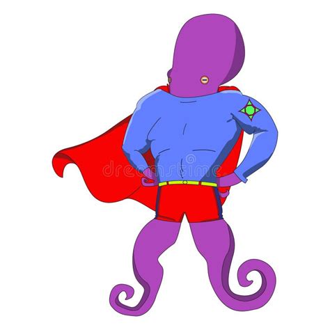 Octopus Superhero Stock Illustration Illustration Of Superhero 65719497