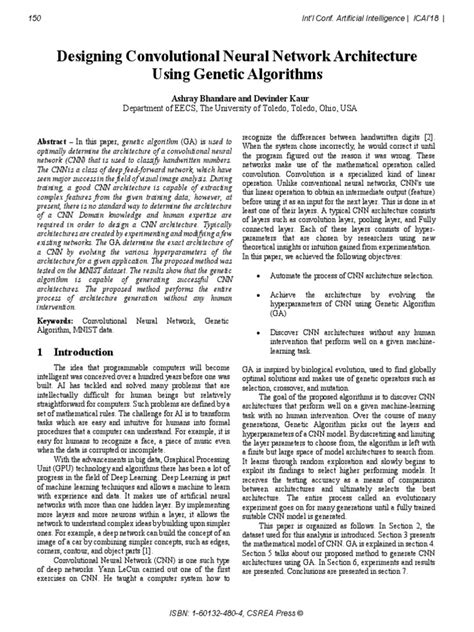 Designing Convolutional Neural Network Architecture Using Genetic