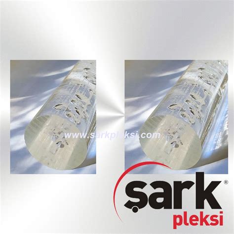 Acrylic Plexiglass Colored Bubble Rod Şark Pleksi