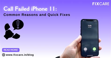 Call Failed Iphone 11 Common Reasons And Quick Fixes Fixcare Blogs