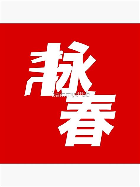Póster Logotipo de muñeco de madera Wing Chun de bammydfbb Redbubble