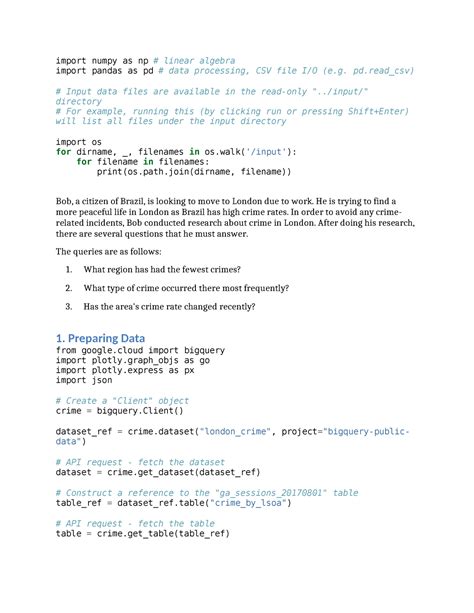 London Analysis Sql Big Query Import Numpy As Np Linear Algebra