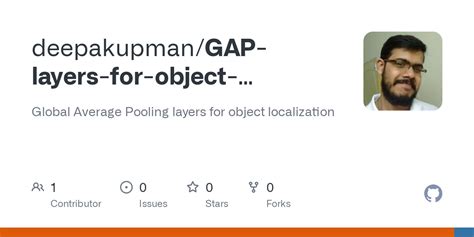 Gap Layers For Object Localizationglobal Average Pooling Layers For Object Localizationipynb