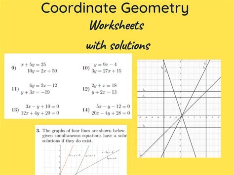 Coordinate Geometry Worksheets Teaching Resources