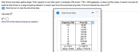 Solved Disk Drives Have Been Getting Larger Their Capacity