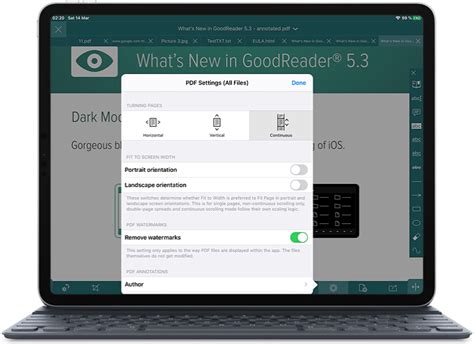 reading pdf with goodreader pro for ipad and iphone
