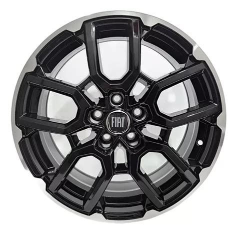 Jogo De Rodas Fiat Toro Aro 16 5x110 Ultra Ranch P108 Cor Preta
