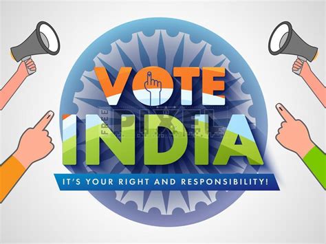 Free Vectors Awareness Poster Design With Given Message As Vote India