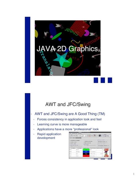 Pdf Java 2d Graphics Field Is Being Used For Creating Static