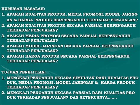 Contoh Rumusan Masalah Secara Parsial Dan Simultan Download Contoh