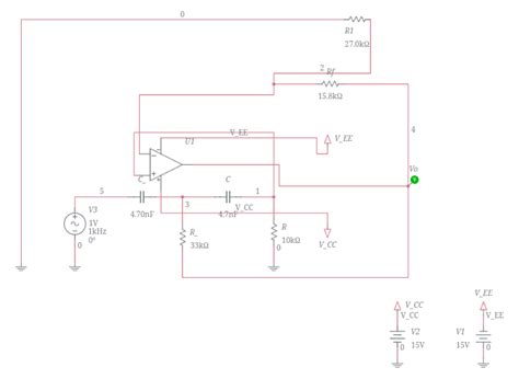 Second Order High Pass Butterworth Filter Multisim Live