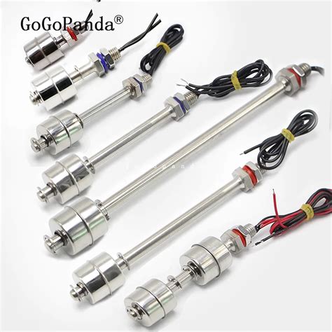 M10 100MM Dual Ball Level Control Stainless Steel Water Level Sensor Liquid Float Switch 220V 1