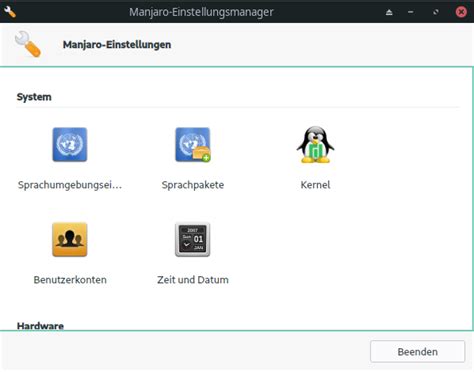 Manjaro Settings Manager Locale Settings Language Support