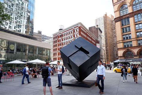 Temporarily Immobile The Astor Place Cube Spins Again