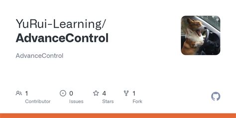 GitHub YuRui Learning AdvanceControl AdvanceControl