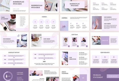 Business Plan Presentation Slide Deck Marketing Plan Etsy