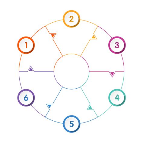 Infographic With 6 Steps Process Or Options 18982239 Png