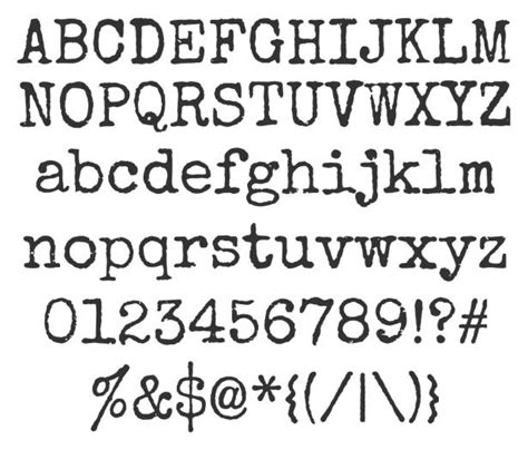 Antique Typewriter Font