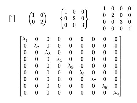Macros Creating A Diagonal Matrix With A Variable Amount Of Parameters TeX LaTeX Stack