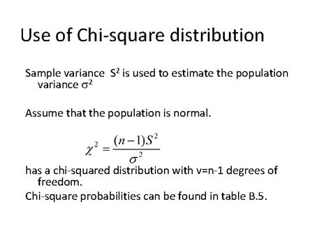 Section Inferences For Variances Chisquare Probability