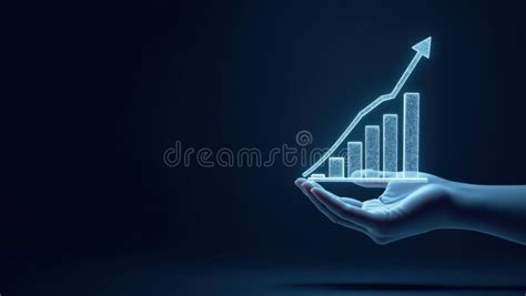 A Dynamic High Tech Illustration Of Futuristic Stock Market Trends With Glowing Charts Stock