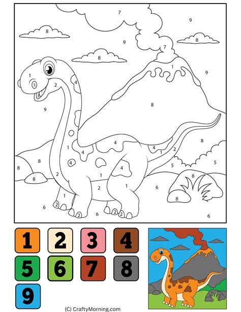 Cat Color By Number Free Printable Crafty Morning
