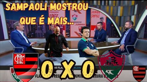 O FLAMENGO DOMINOU O SAMPAOLI DEU NÓ TATICO NO DINIZ FELIPE MELO
