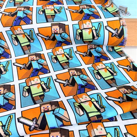 Springs Creative Minecraft Alex And Steve Grid Multi Sewing And
