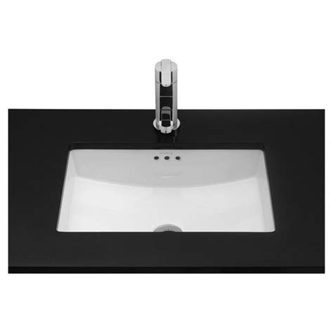 Ronbow Rectangle Ceramic Undermount Bathroom Sink In White Sink