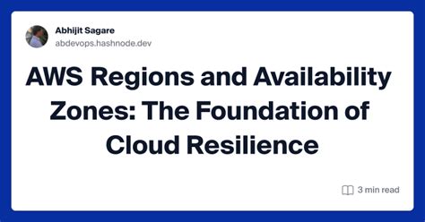 Abhijit Sagare On Linkedin 🌎 Aws Regions And Availability Zones The