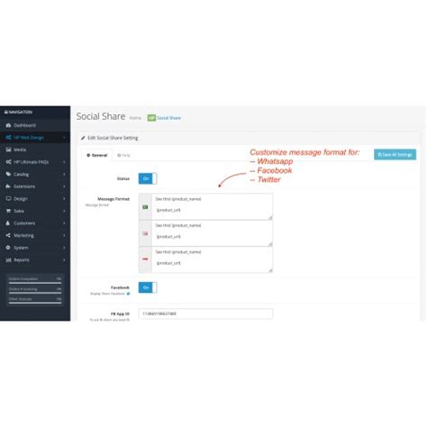 Opencart Social Share Links Enhanced