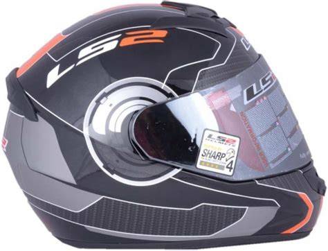 LS2 FF352 Atmos Matt Black Orange Full Face Helmet Custom Elements