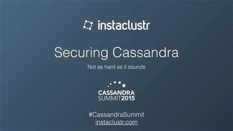 Cassandra And Security Ppt