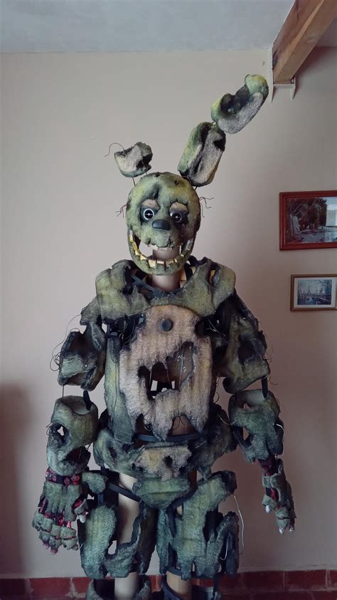 Fnaf Cosplay Springtrap Costume Full Body On Request Pls Etsy