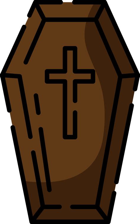 Halloween Coffin Illustration Vector On A White Background 13559422