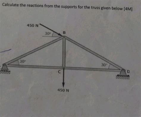 Calculate The Reactions From The Supports For Studyx