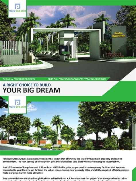 Privilege Green Groves 99acres Pdf